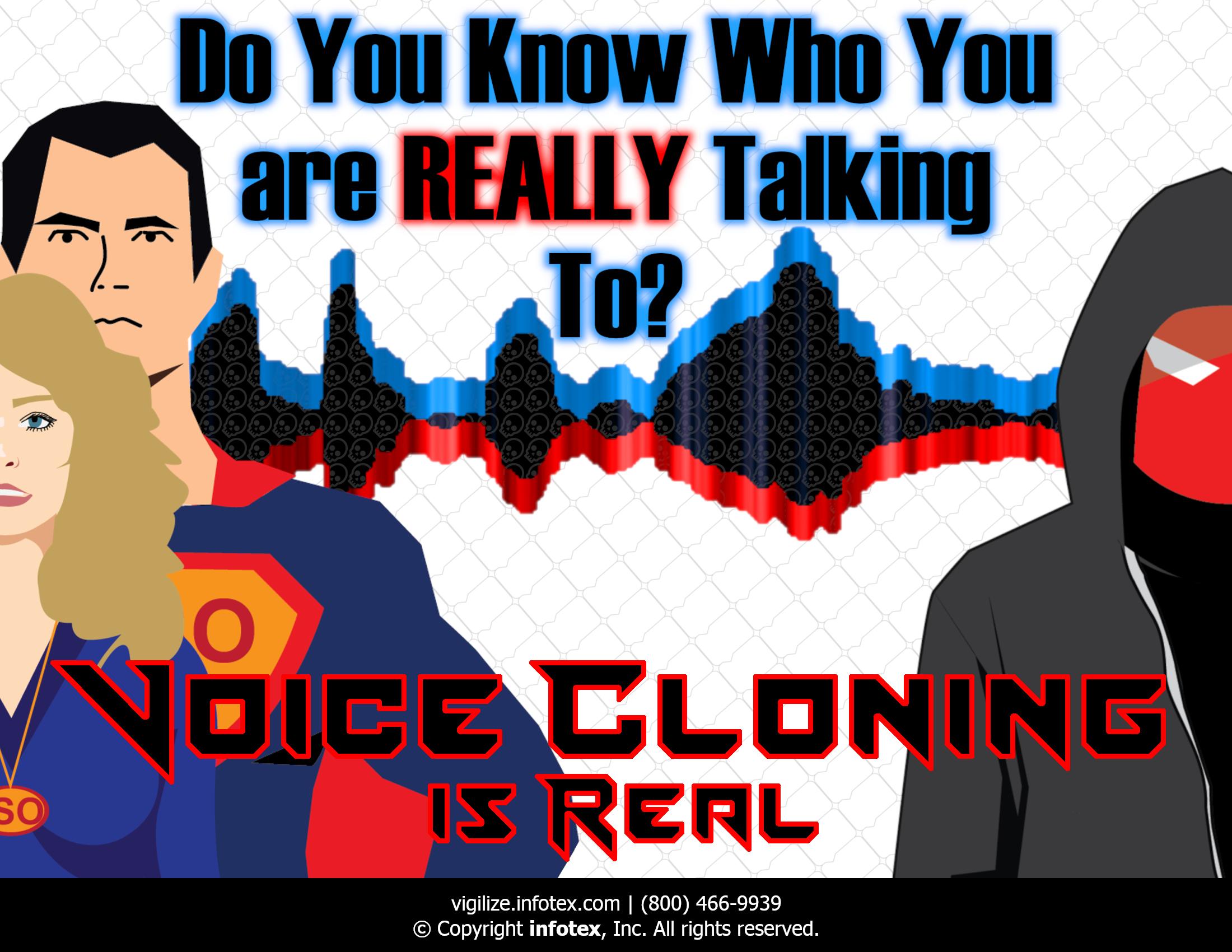 "Voice Cloning" - Awareness Poster - infotex